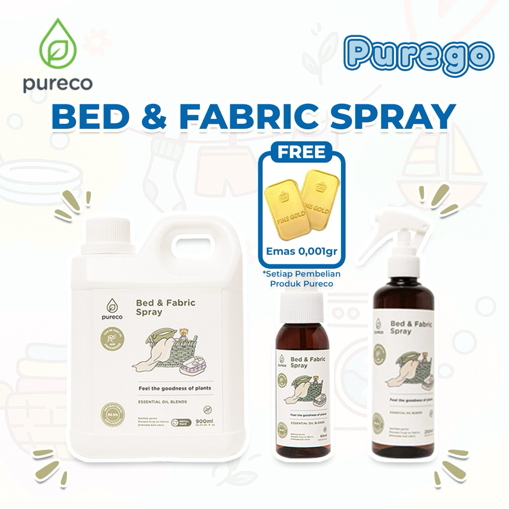 Jual ‼️𝐁𝐀𝐑𝐔 𝐄𝐗𝐏 𝟐𝟎𝟐𝟖‼️ PURECO BED & FABRIC SPRAY ALL VARIANT : REFILL ...