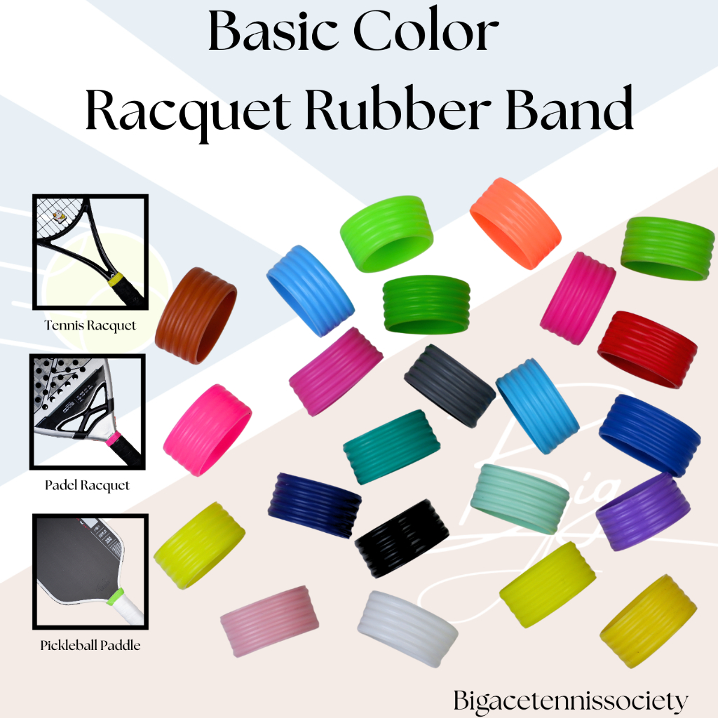 Jual BATS - Basic Color Tennis Racquet Rubber Band, Cincin Raket Tenis ...