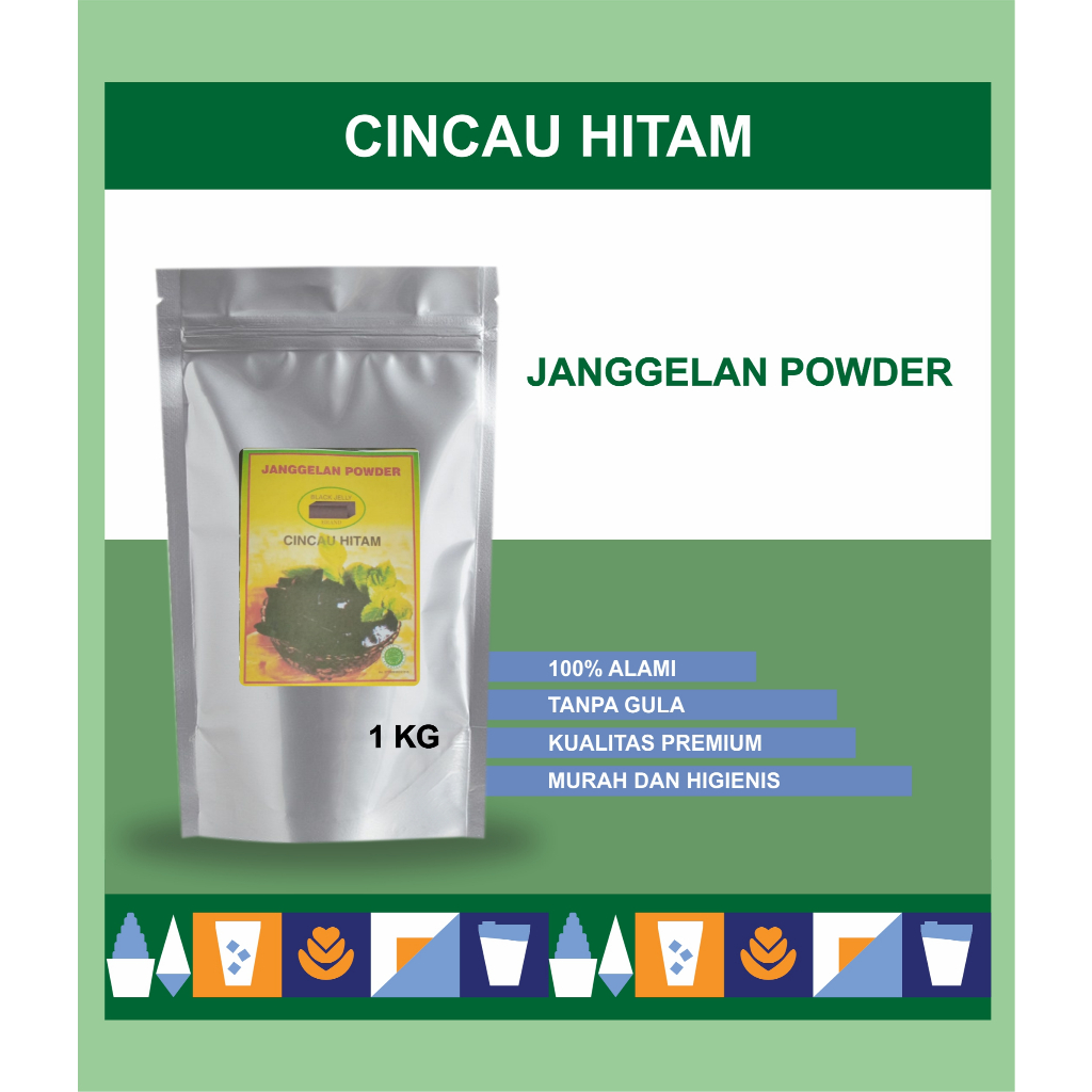 Jual JANGGELAN POWDER TEPUNG CINCAU PREMIX 1KG CINCAU HITAM CAO ...