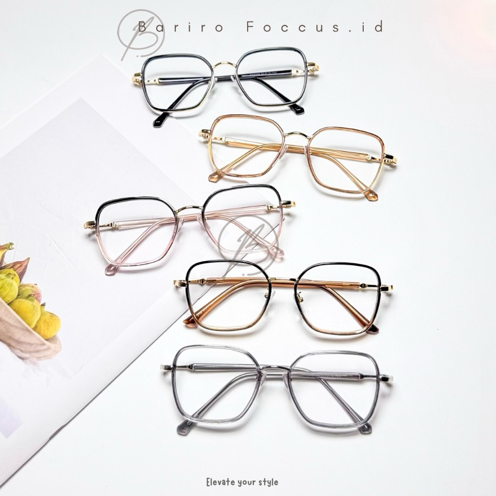 Jual Kacamata Wanita Frame Kotak Fashion Minus Dan Normal Kode Br 2109 ...