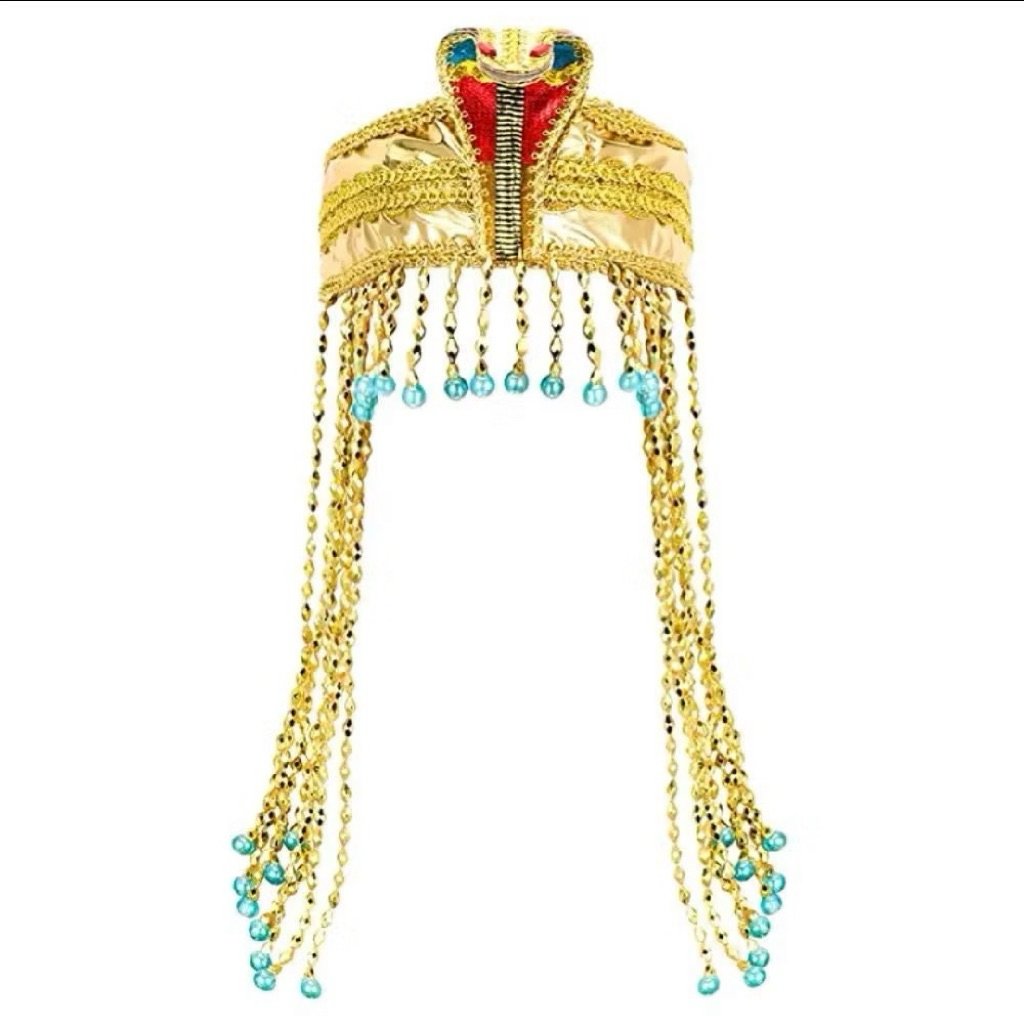 Jual cleopatra egypt queen headress snake crown | mahkota ratu mesir ...