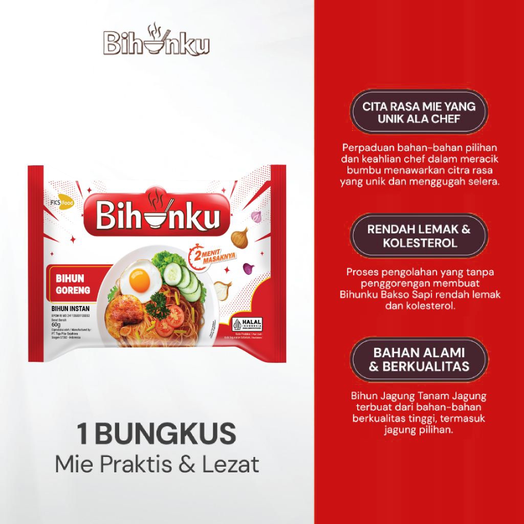 Jual Bihunku Instan - Mix Varian Rasa - 1 karton - 40 Pcs - 55 gr ...