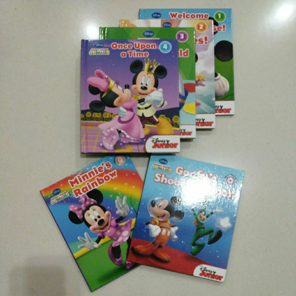 Jual MICKEY MOUSE CLUBHOUSE 1 SERI (4 buku +2 buku game) | Shopee Indonesia