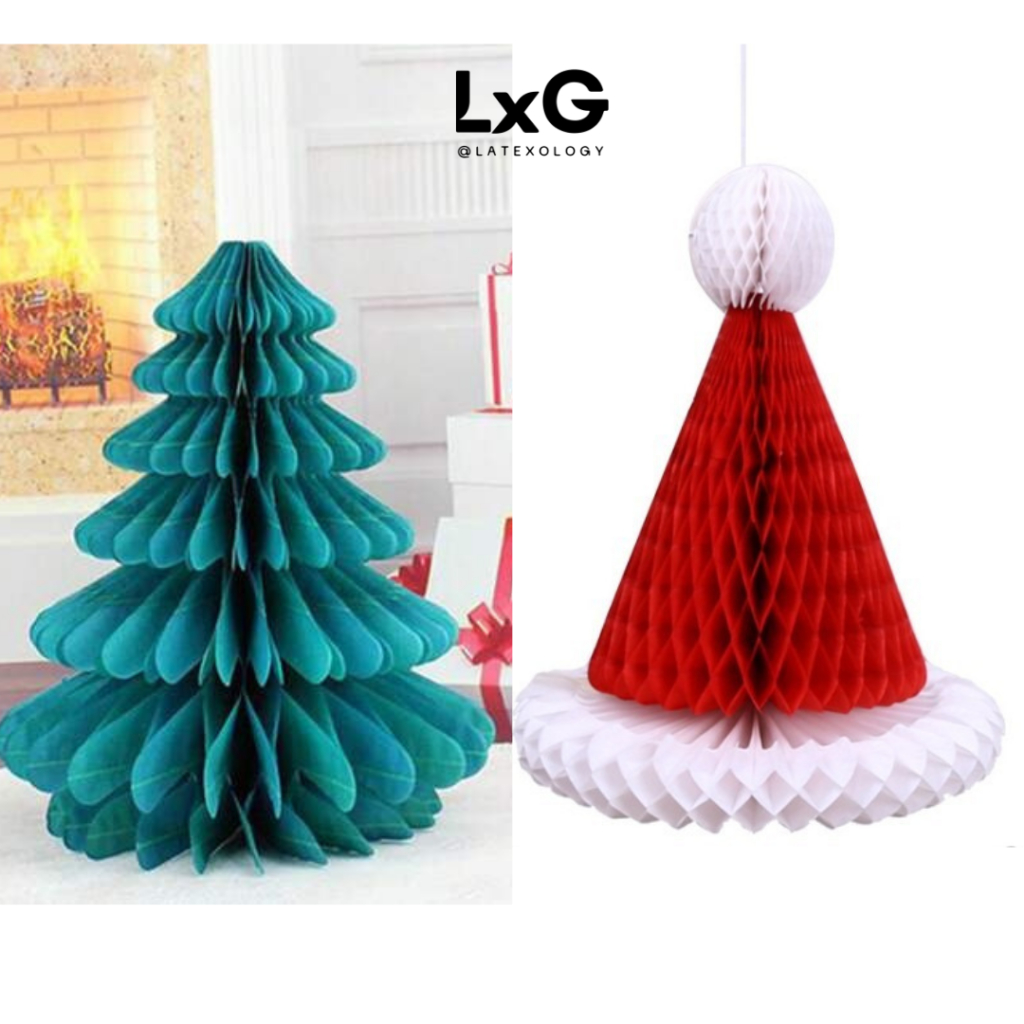 Jual Lampion Lipat Honey Comb Christmas 30cm Hiasan Gantung Dekorasi ...