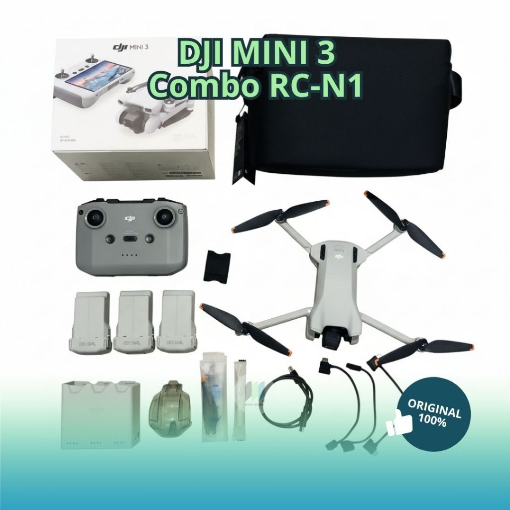 Jual Original DJI Mini 3 Fly More Combo with RCN1 (Drone Second 4K ...