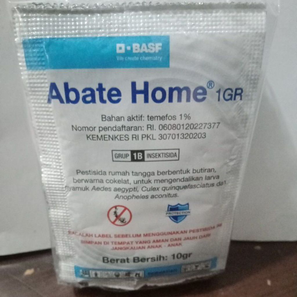 Jual Abate Home 1GR Sachet 10 gram Untuk Basmi Jentik Nyamuk | Shopee ...