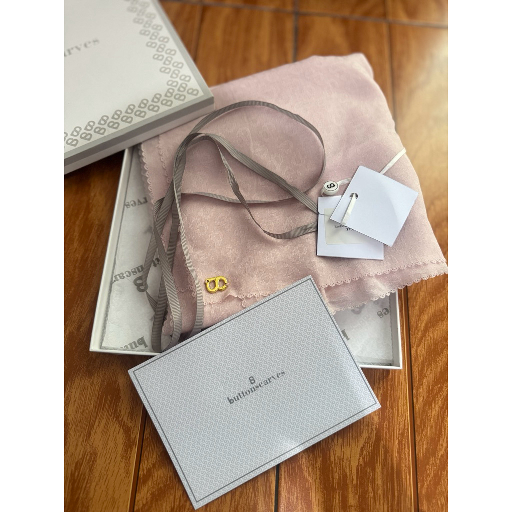 Jual Buttonscarves tapis pale pink | Shopee Indonesia