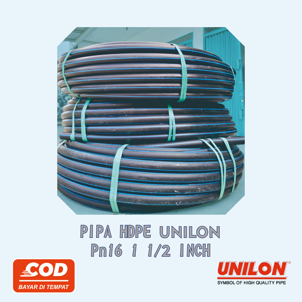 Jual Pipa HDPE Unilon - 1 1/2 Inch SDR 11 PN 16 (100 Meter) | Shopee ...