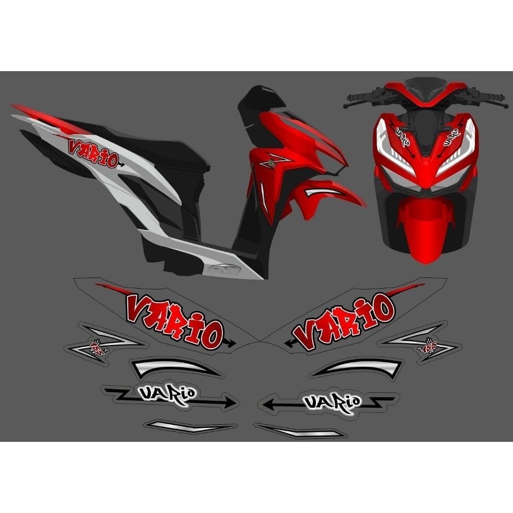 Jual STRIPPING STICKER TRANSPARAN VARIO LED NEW GEN 1 DESIGN VIETNAM ...