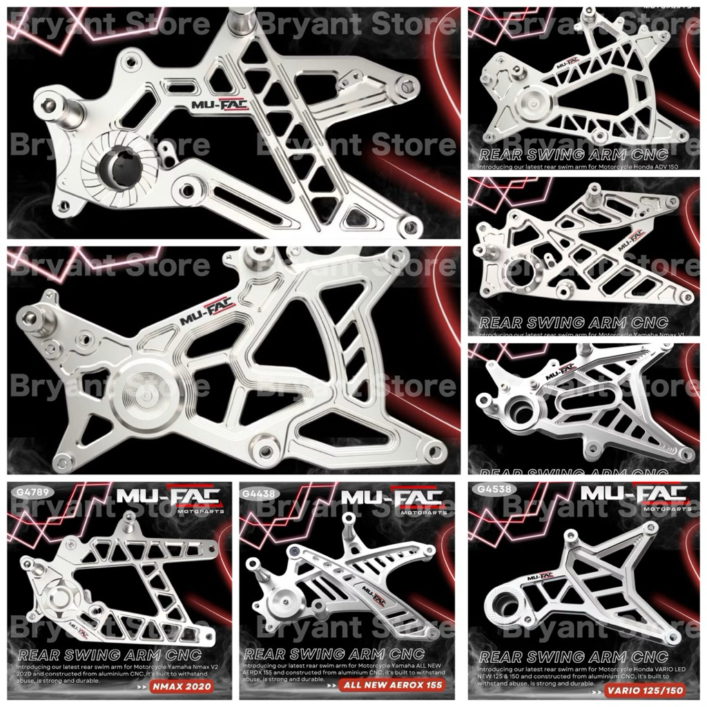 Jual MUFAC REAR SWING ARM BILLET BELAKANG CNC VARIO 125 150 160 NEW ...