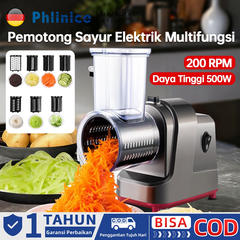 Jual Phlinice[5-in-1 250W-500W]Mesin pemotong sayur otomatis dengan ...