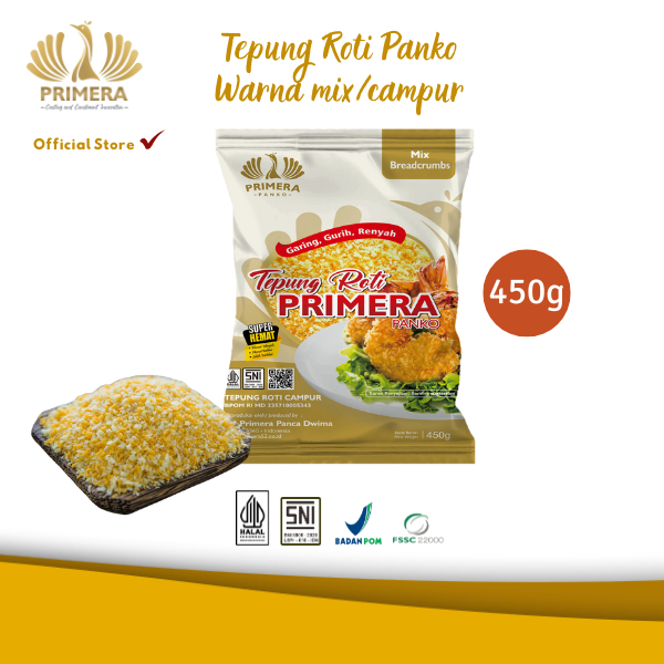 Jual PRIMERA - Tepung Roti Panko Econo warna Mix/Campur 450g | Shopee ...