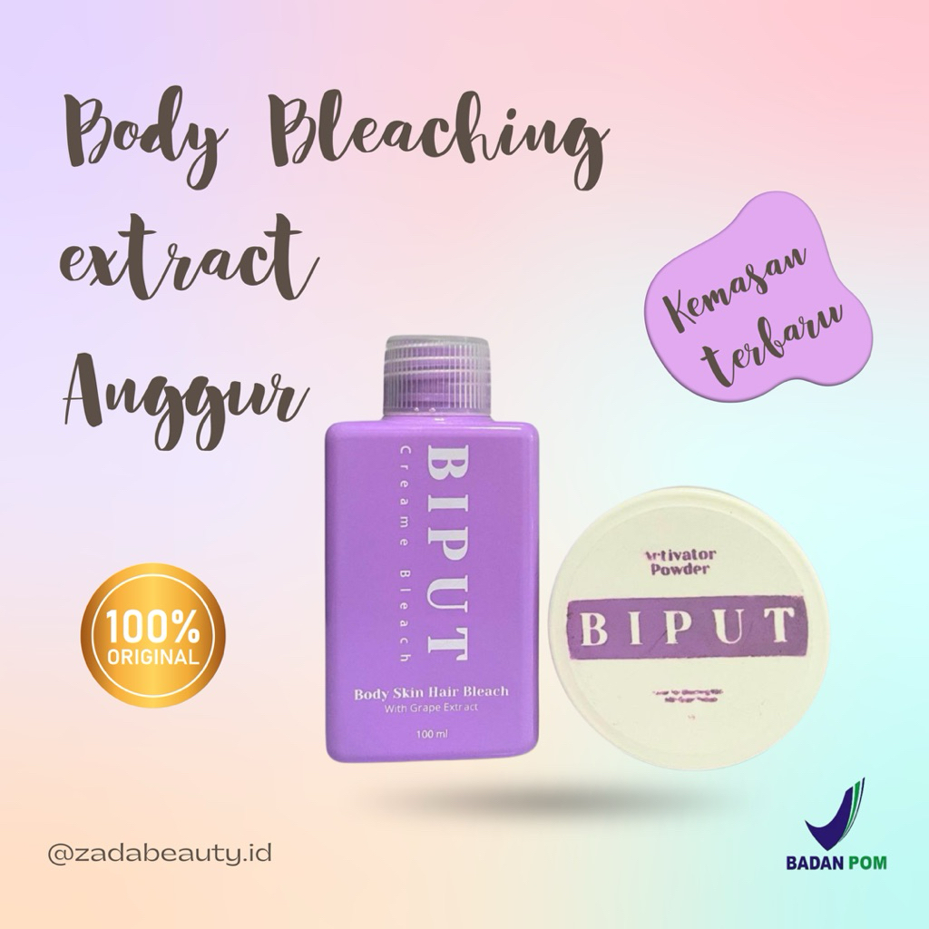 Jual BLEACHING BADAN SUPER WHITENING EXTRACT ANGGUR BPOM (KEMASAN BARU ...