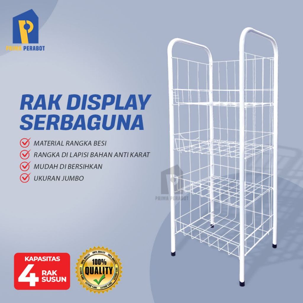 Jual Rak Chiki Jumbo Rak Display Serbaguna Susun 4 | Shopee Indonesia