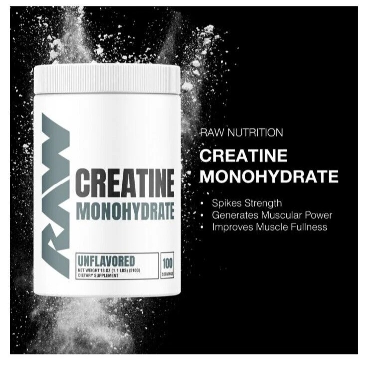 Jual RAW Nutrition USA 100% Creatine 500 grams / 100 servings Import ...