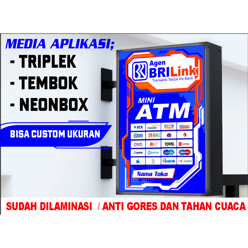 Jual STIKER VINYL BRILINK | STIKER BRILINK | STICKER MEJA KASIR BRILINK ...