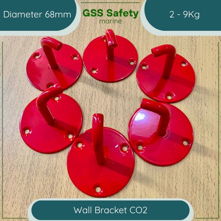 Jual Wall Bracket CO2 & Powder - Gantungan Hanger APAR Powder & CO2 2 ...