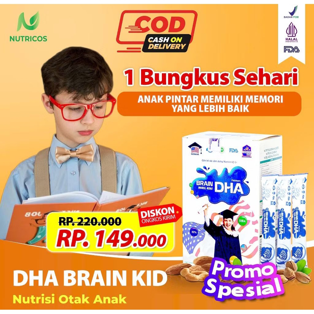 Jual Brain Kids DHA Susu Untuk Otak Membantu Kecerdasan Pada Anak ...