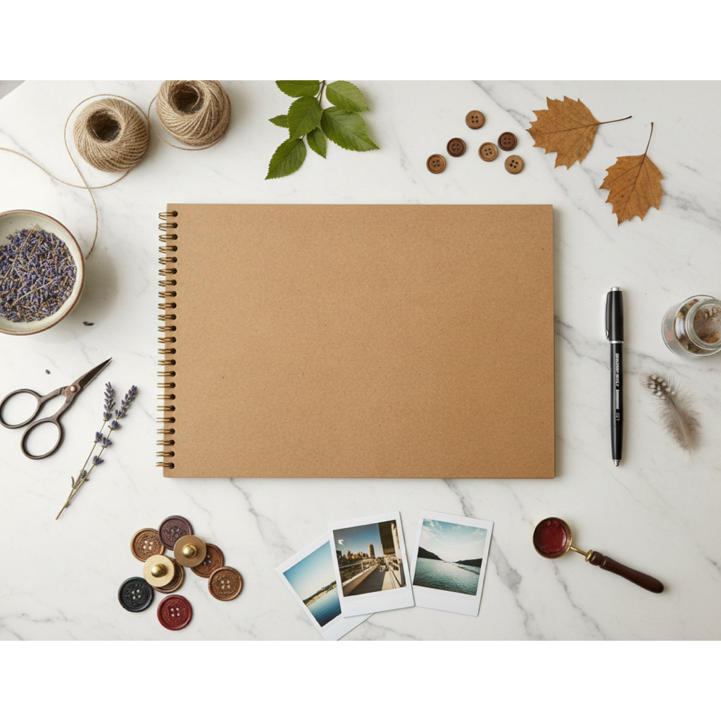 Jual Scrapbook Album A4 Notebook Photo Journal Buku Vintage Polos ...