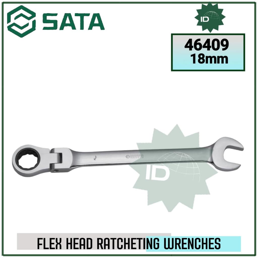 Jual SATA Flex Head Ratcheting Ring Pas 18 mm 46409 Sata Tools | Shopee ...