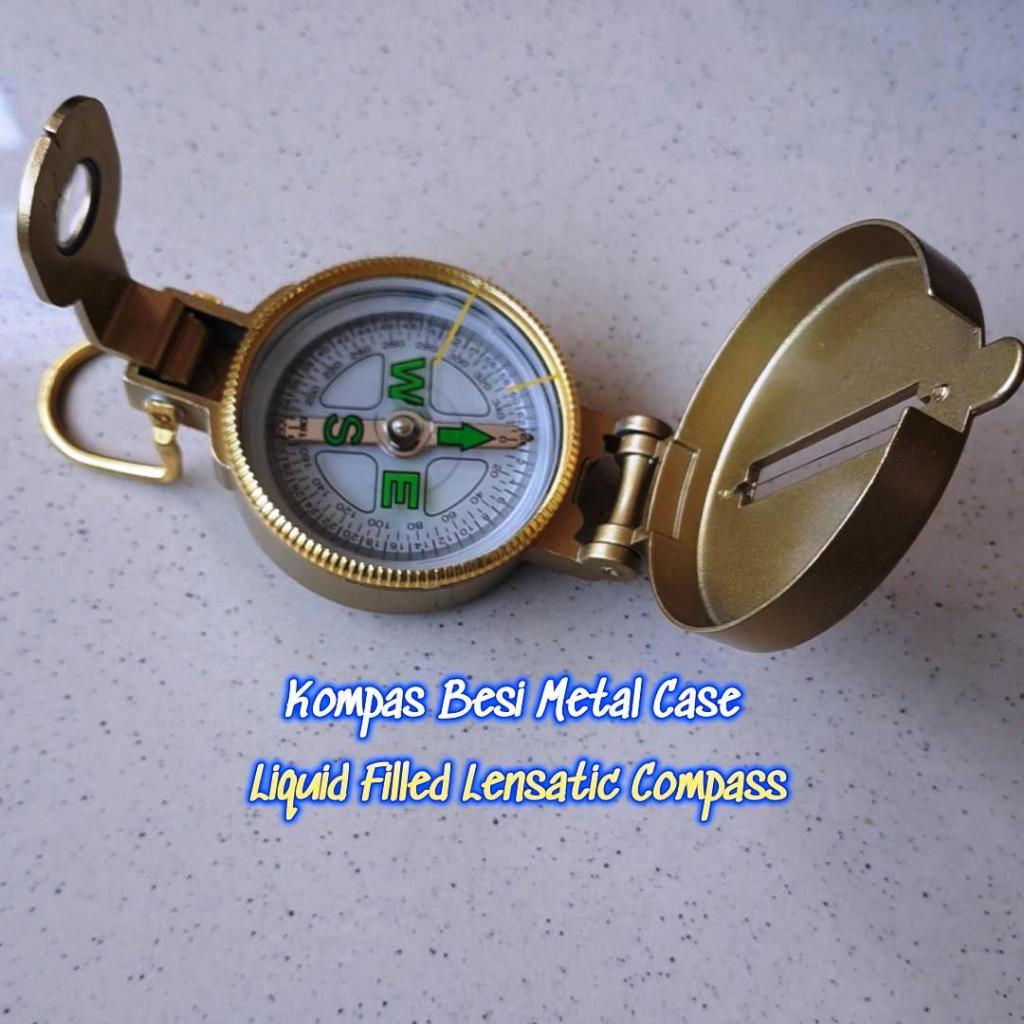 Jual Kompas Besi Metal Case Liquid Filled Lensatic Compass | Shopee ...