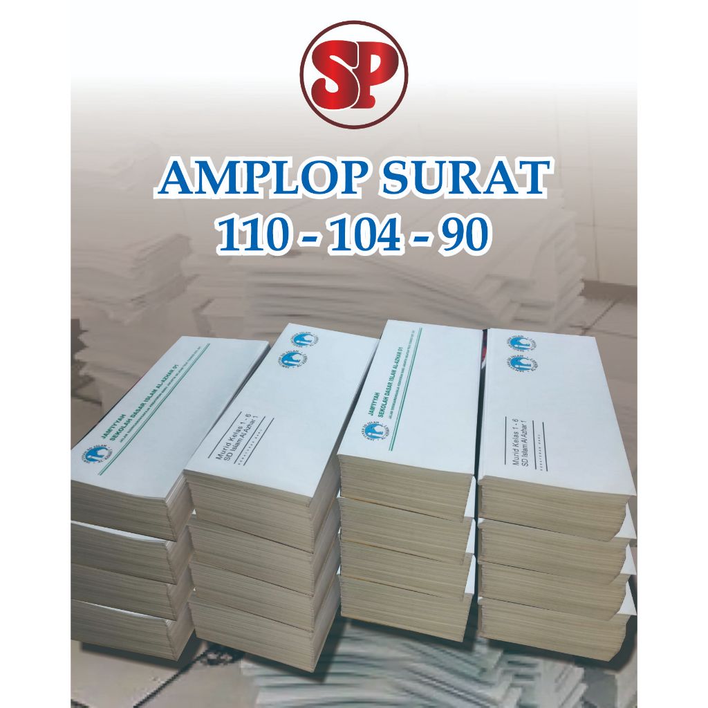 Jual AMPLOP SURAT CUSTOM UKURAN KOP SURAT UKURAN 90 | 104 | 110 ...