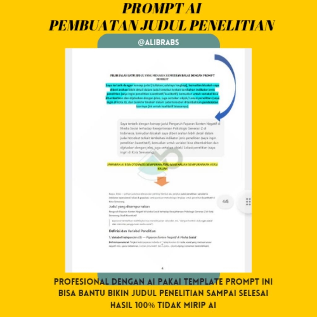 Jual TEMPLATE PROMPT AI/ MEMBUAT JUDUL DGN AI | Shopee Indonesia