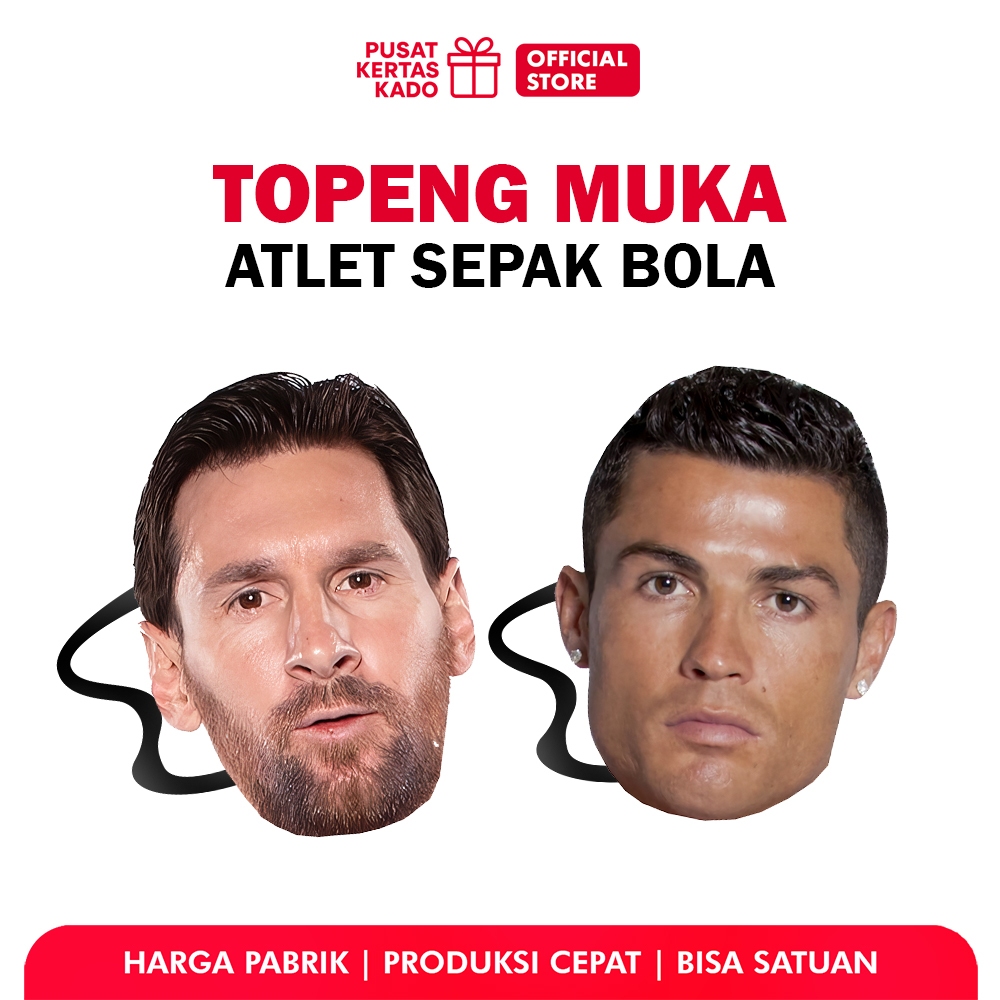 Jual Topeng Muka Custom Wajah Atlet Sepak Bola | Shopee Indonesia