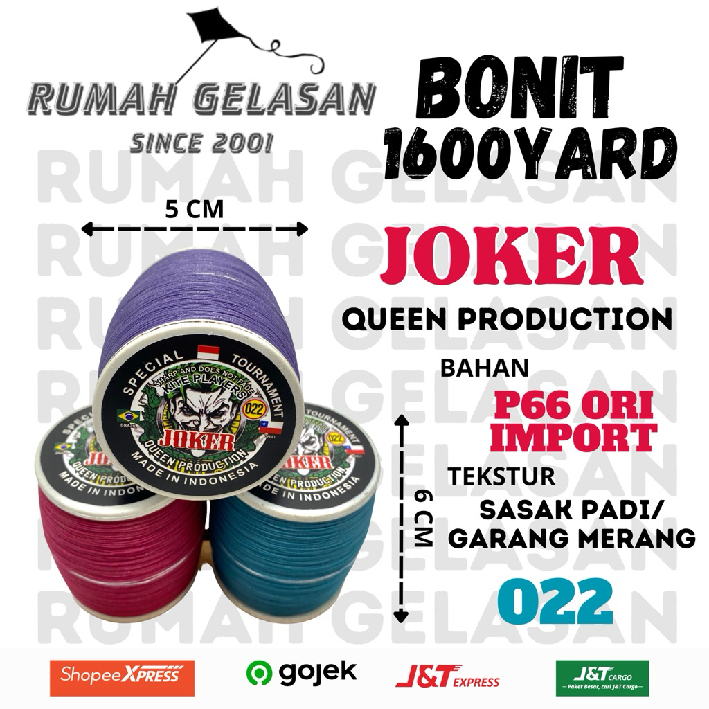 Jual Gelasan Matot 022 JOKER 1600Y Bonit - P66 ORI + Double Silicon (BELI 2 SUDAH HARGA GROSIR ...