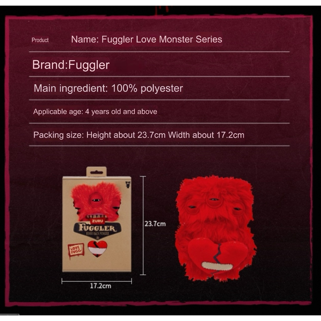 Jual [PO] 100% ORI Fuggler Love Fugg Plush / Zuru Fuggler Funny Ugly ...