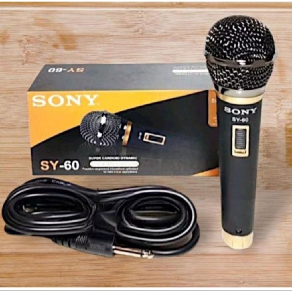 Jual SONY SY60 Mic Cable Mikropon Handled SY 60 Mikrofon Dynamic ...
