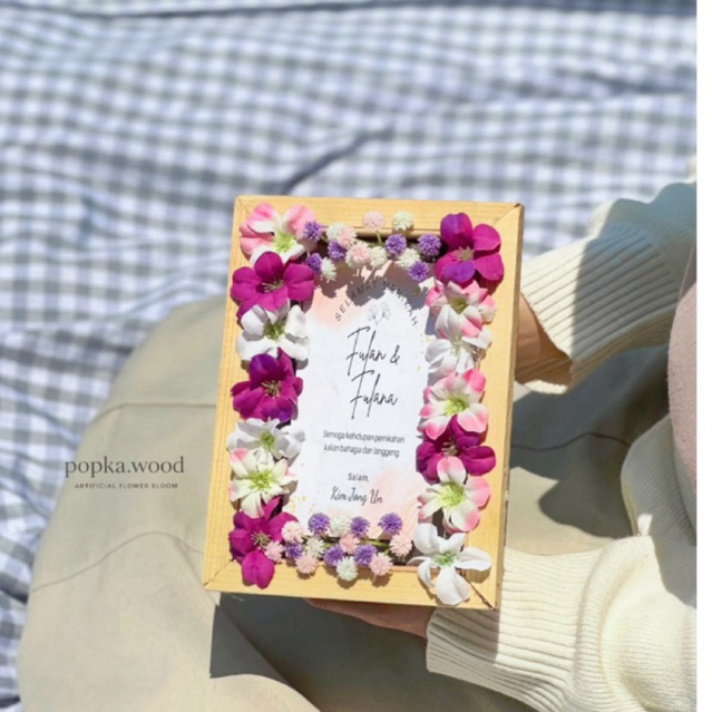 Jual Popka - Flower Frame “Harmony” - Memory box | Hadiah Custom Wisuda ...