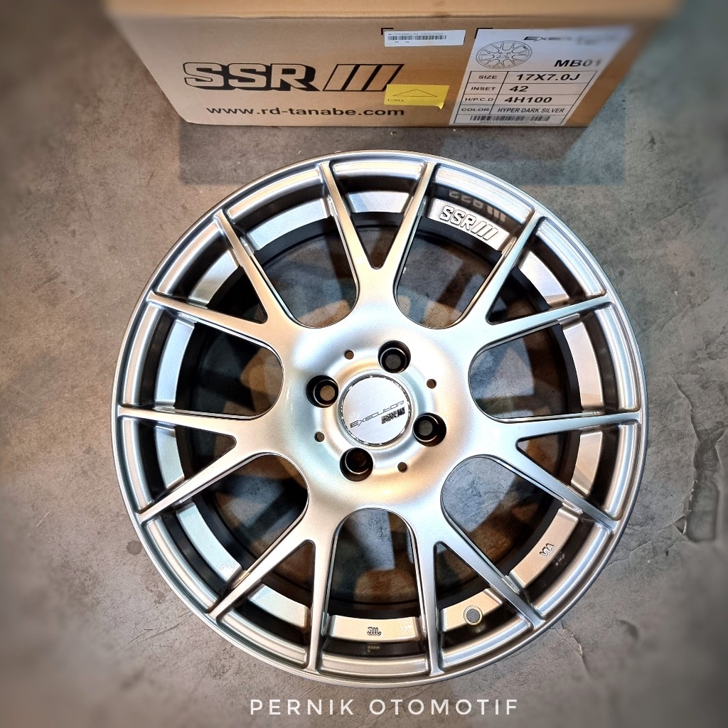 Jual SSR 17 x 7 et42 +42 PCD 4.100 4/100 Executor MB01 Velg Original ...