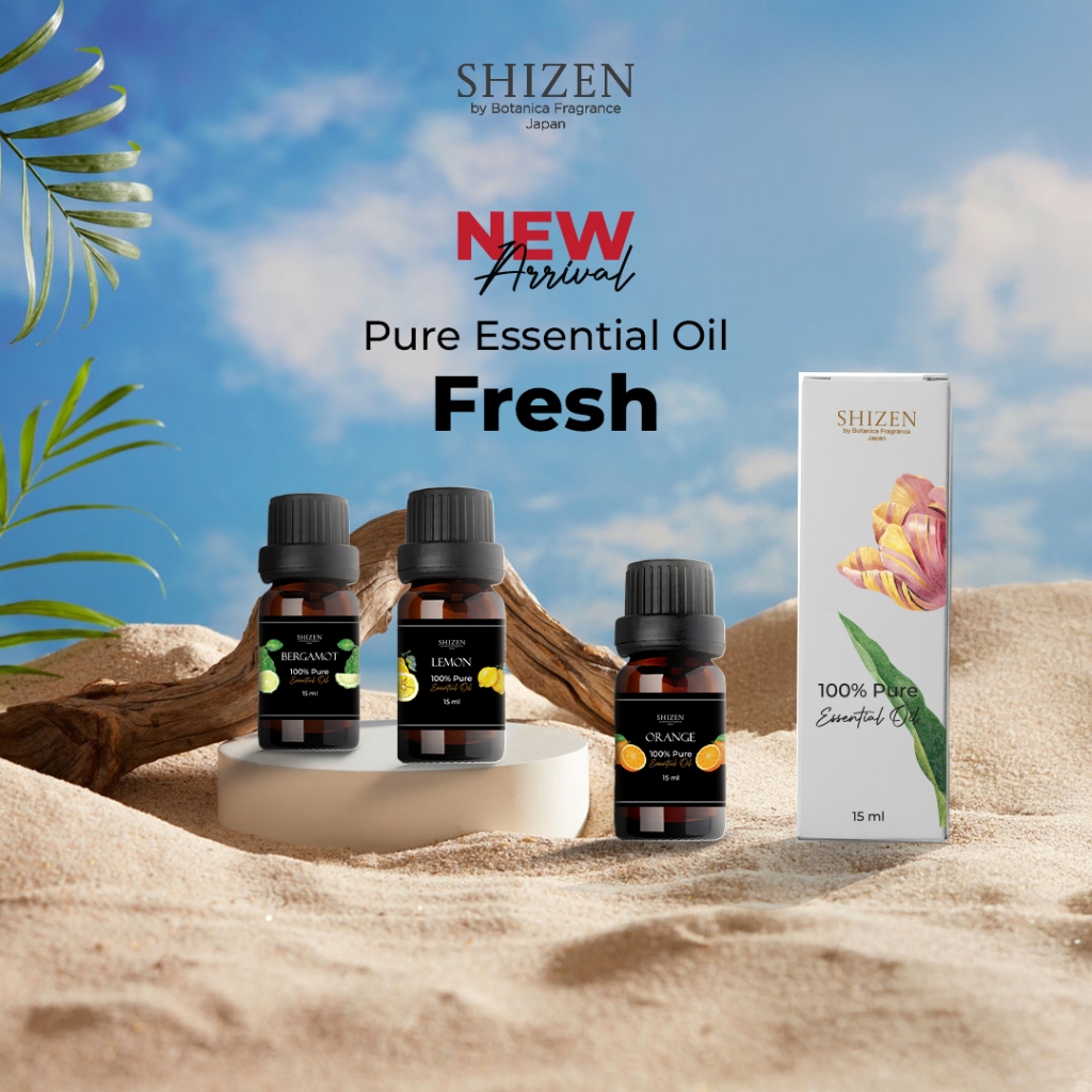 Jual Shizen Essential Oil Fresh Series 15ml – 100% Pure untuk Diffuser ...