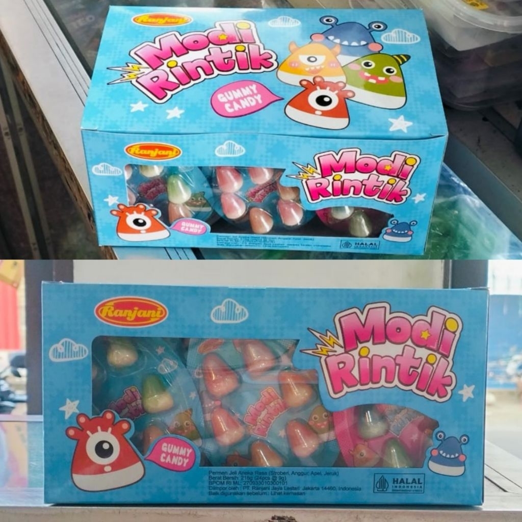 Jual Ranjani permen Modi Rintik Jelly Antik isi 24pc | Shopee Indonesia