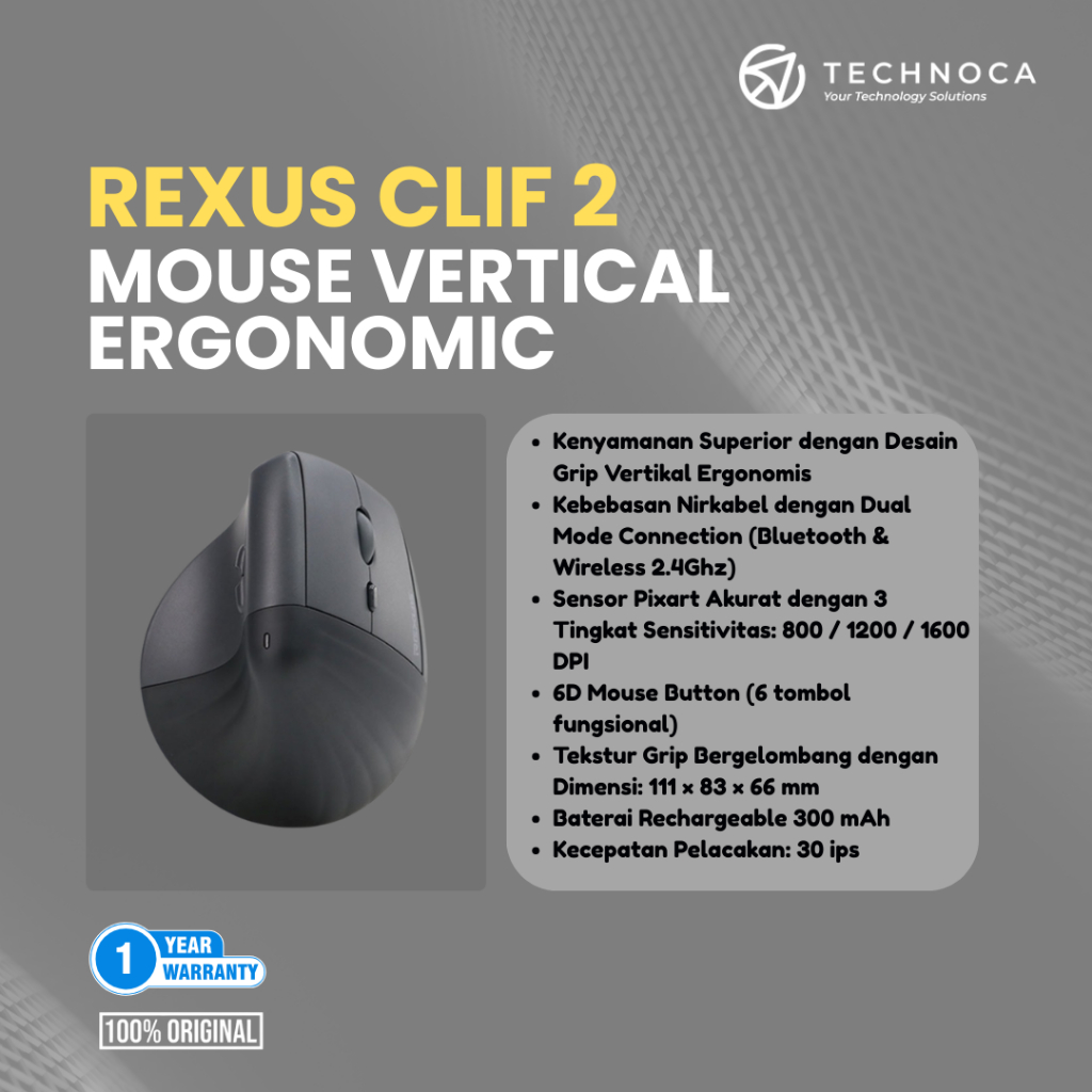 Jual Rexus Mouse Wireless Office Clif II QV270 / Mouse Gaming | Shopee ...