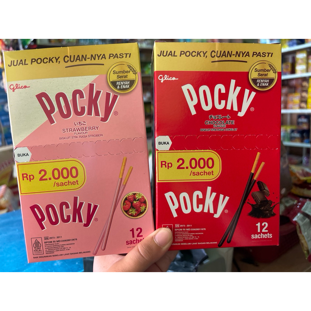 Jual pocky sachet 2rb 1box isi 12pcs (grosir) | Shopee Indonesia