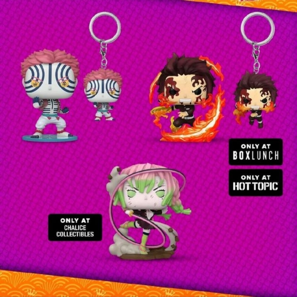 Jual Funko Pop Demon Slayer Tanjiro Nezuko Akaza Doma Chachamaru ...