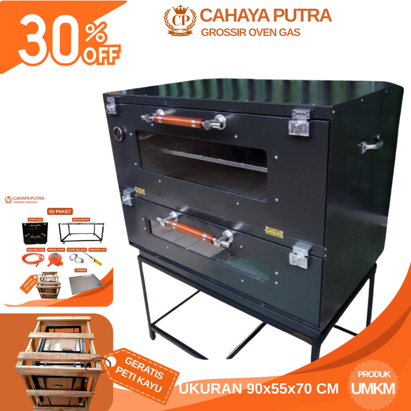 Jual Oven Gas Ukuran 90x55x70 Cm Bahan Galvalum Dop Full Set | Shopee ...