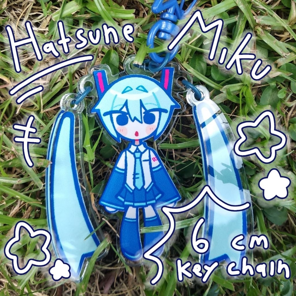 Jual Hatsune Miku Vocaloid Fan Made Key Chain! | Shopee Indonesia