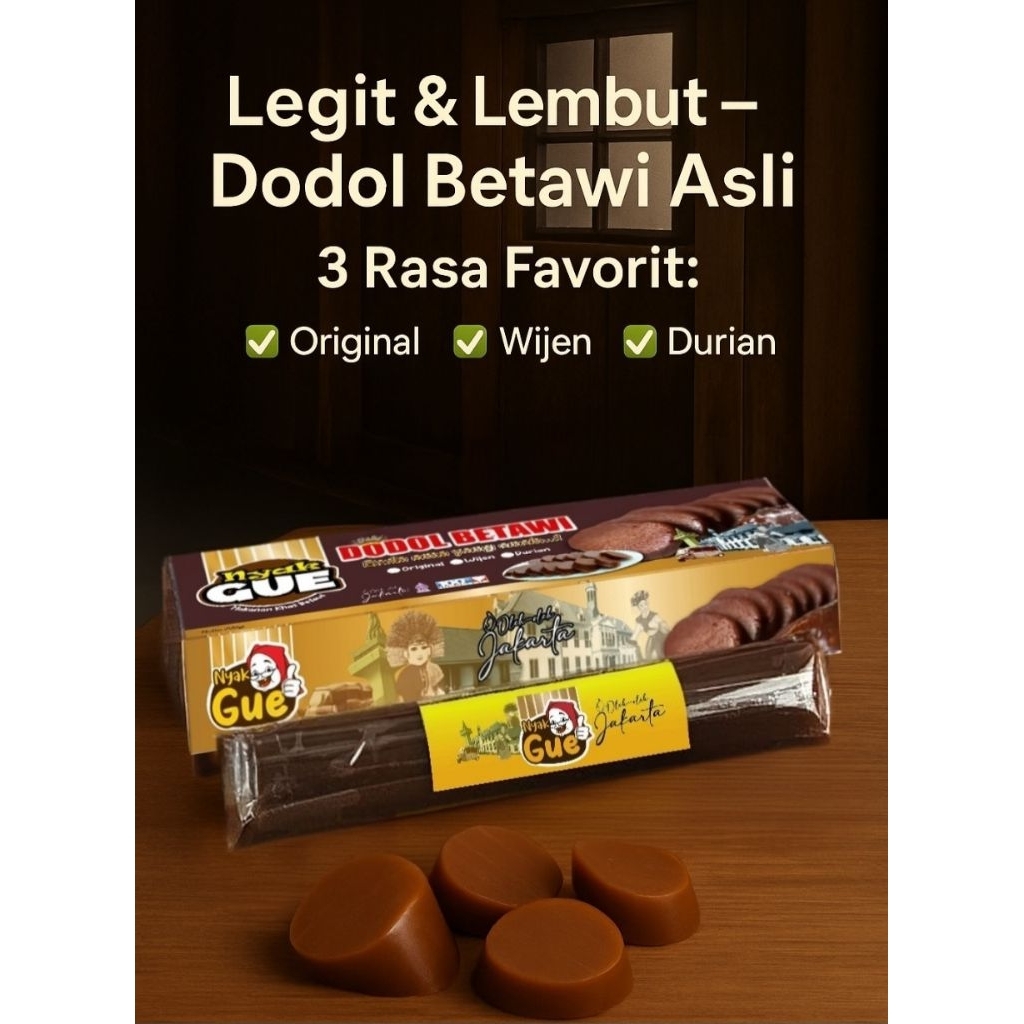 Jual Semarak JBL Dodol Betawi Nyak Gue - Oleh-Oleh Khas Jakarta | 2 ...