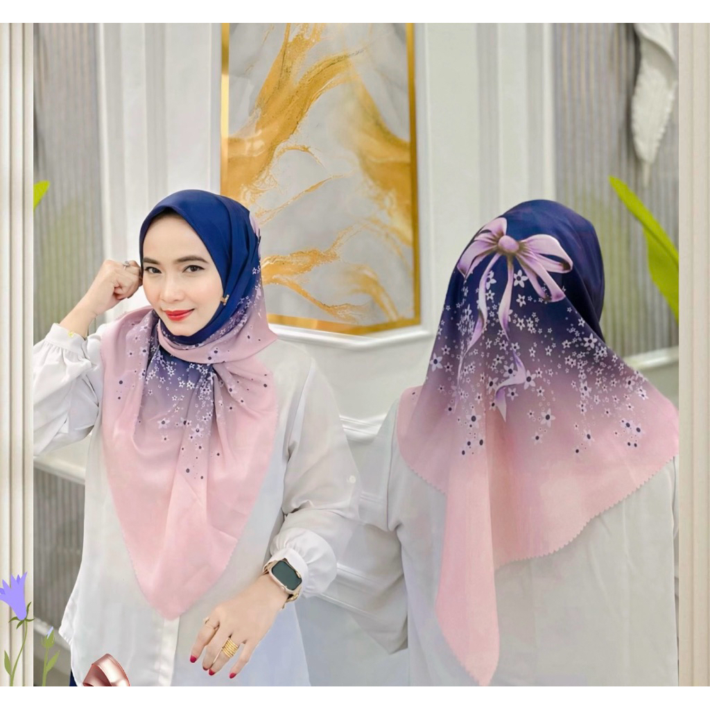 Jual Hijab Segi Empat Pita Viral Terbaru !!! Voal Motif Sublim Lasercut ...