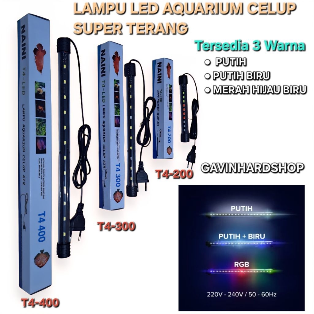 Jual MURAH Lampu LED Celup Aquarium Aquascape Nyala Super Terang Untuk ...