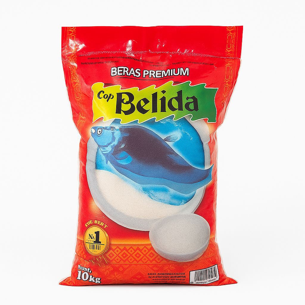 Jual Beras Cap Belida Premium Pera Putih Bersih Kemasan 5kg & 10kg ...