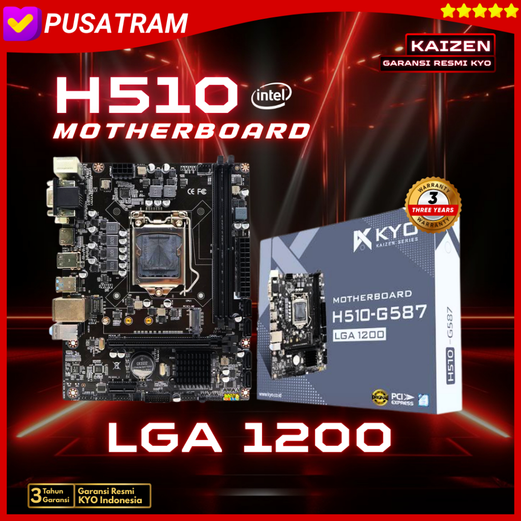 Jual Motherboard KYO KAIZEN H510 Socket LGA1200 DDR4 Mobo H510 INTEL ...