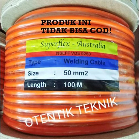 Jual [1 ROLL] KABEL LAS SUPERFLEX 50 MM - 1 ROL WELDING CABLE 50MM ...