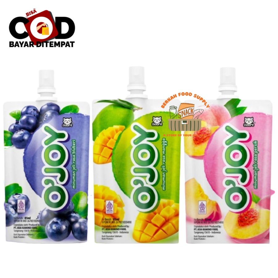Jual [ BERKAH ] Sidore O’Joy Minuman Jelly 76ml x 10pcs Rasa Blueberyy ...