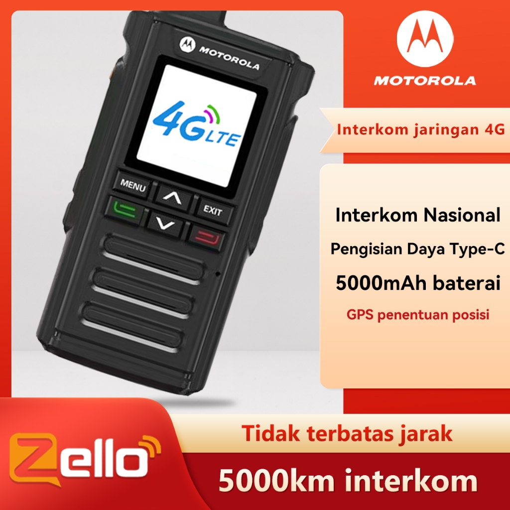 Jual HT Motorola POC ZELLO / Motorola T99 Walkie Talkie / Two Way Radio ...