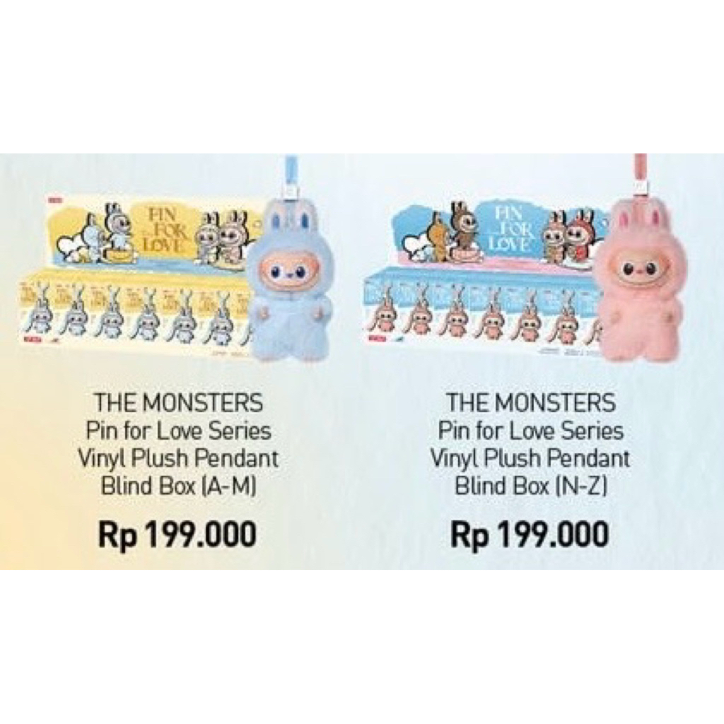 Jual PRE ORDER THE MONSTERS PIN FOR LOVE SERIES Vinyl Plush Pendant ...