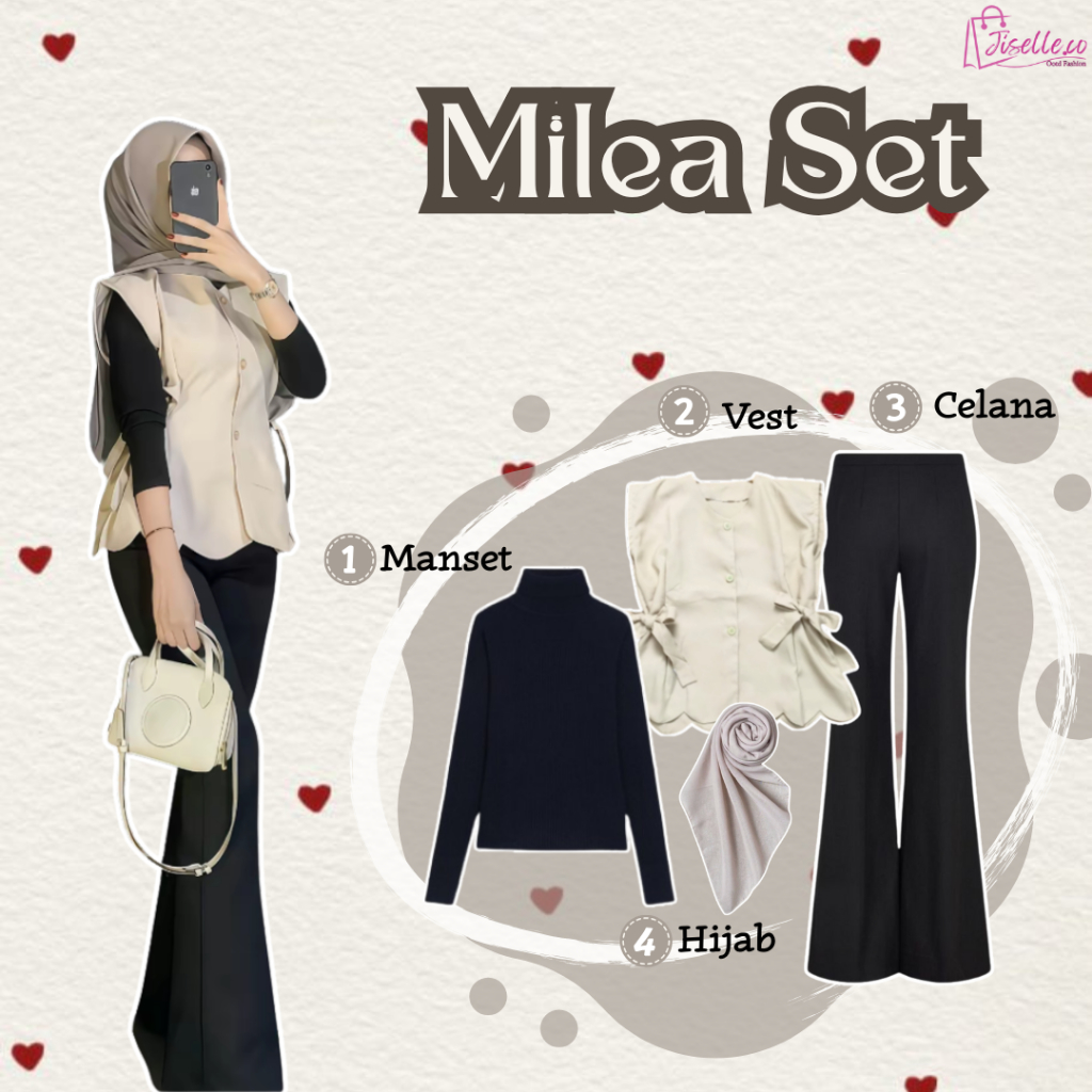 Jual One Set Milea Style Remaja Hits Lagi Virall (Inner Kaos,Vest ...